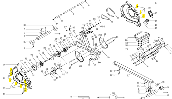 SF-RW5515 Magnetic Rowing Machine: How to Replace the Sensor Wire ...